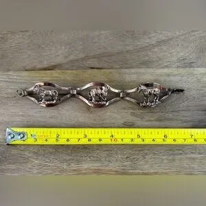 Vintage | Jewelry | Vintage Copper Tone Rustic Safari Animal Link ...